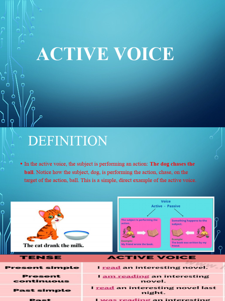 Active voice ppt 1 | PDF