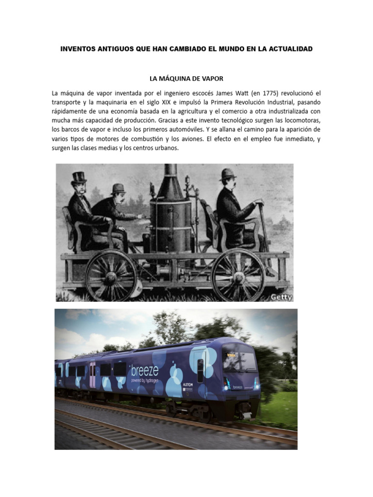 Inventos Antiguos que Transforman Hoy | PDF | Internet | Telefonía móvil