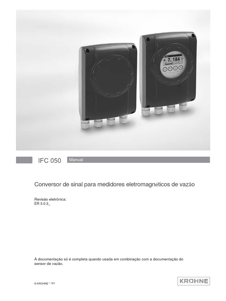 IFC 050 - Manual | PDF | Condutor elétrico | Informação