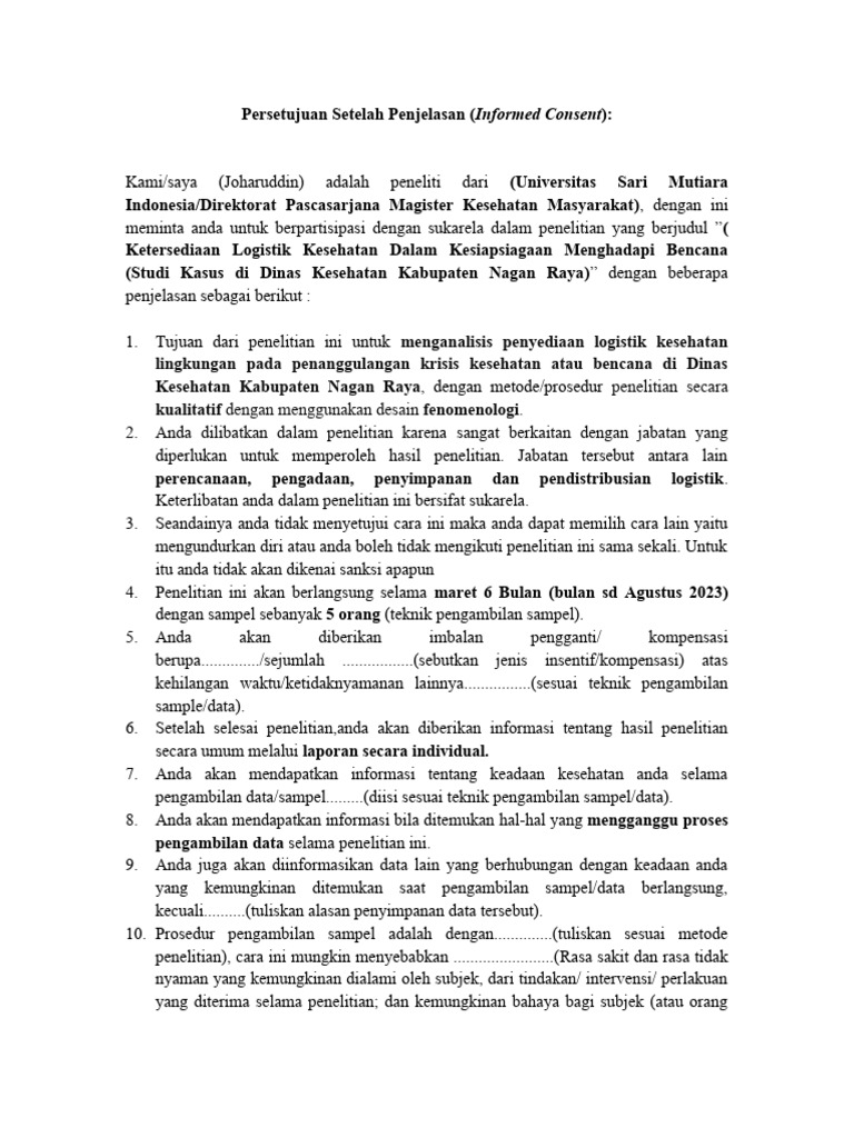 Inform Consent 35 Butir Pdf