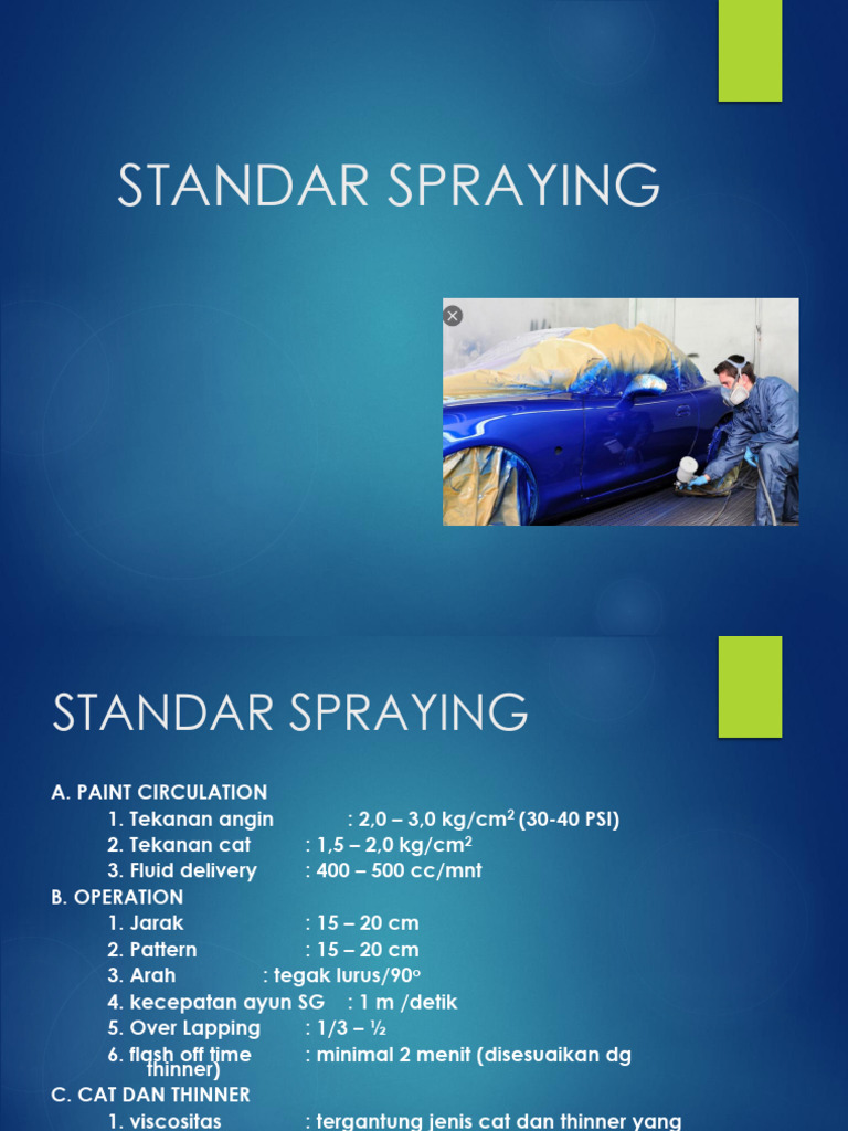 Standar Spraying Pengecatan | PDF