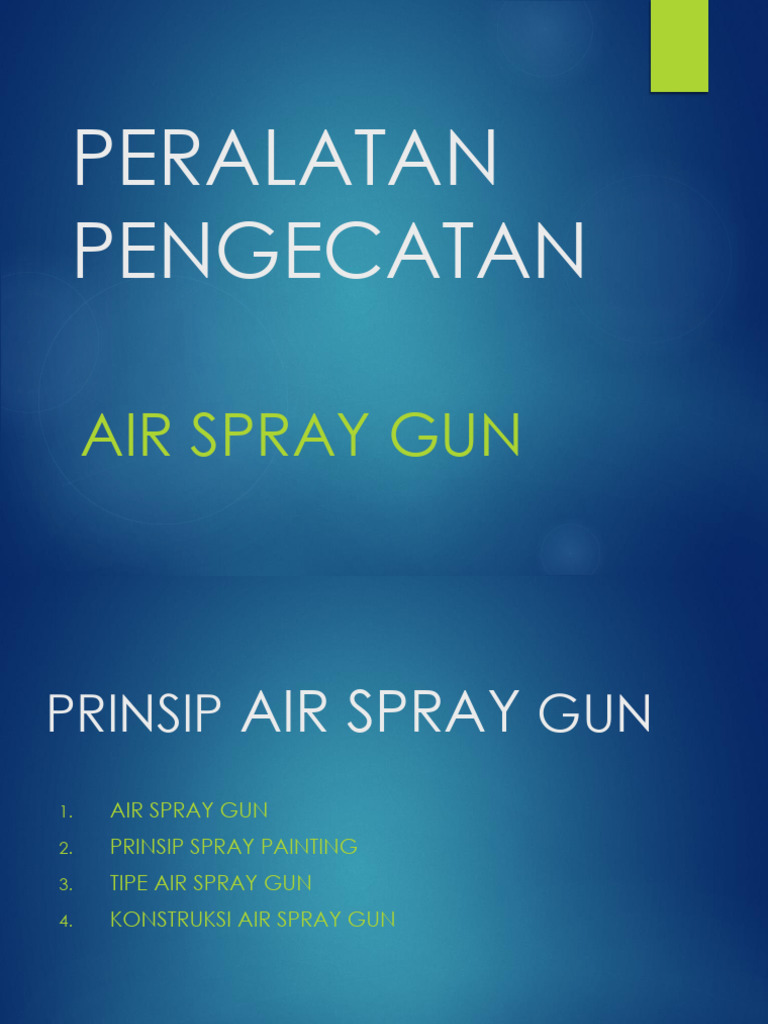 Panduan Lengkap Air Spray Gun | PDF