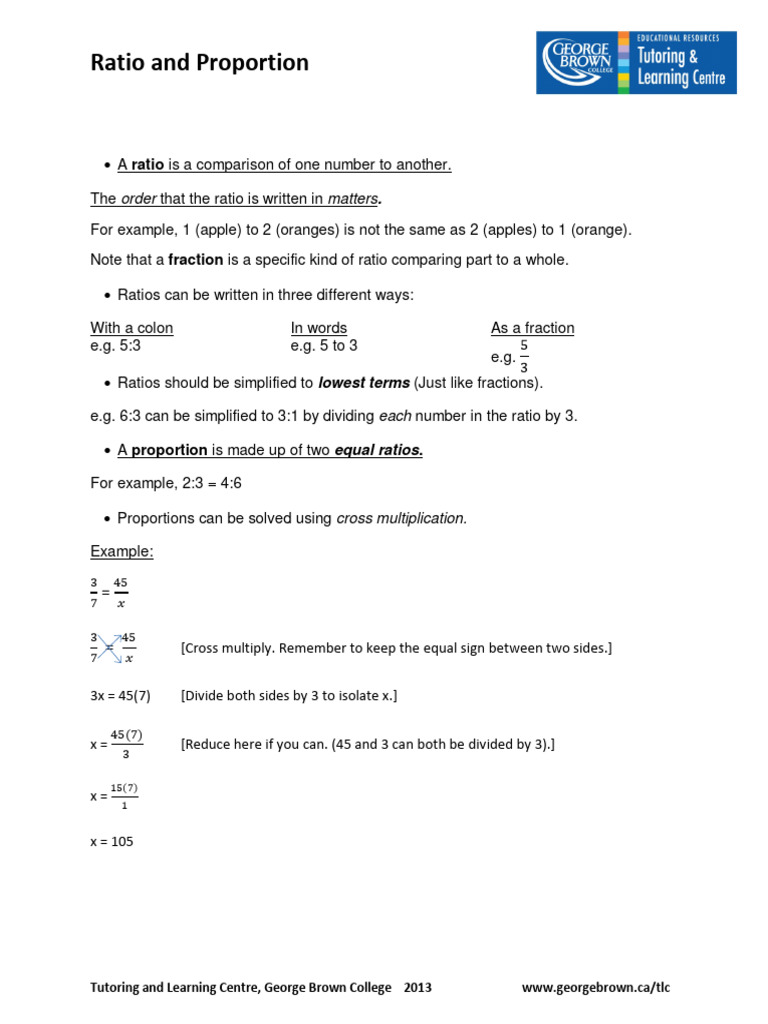 Ratio and Proportion | PDF | Ratio | Mathematics