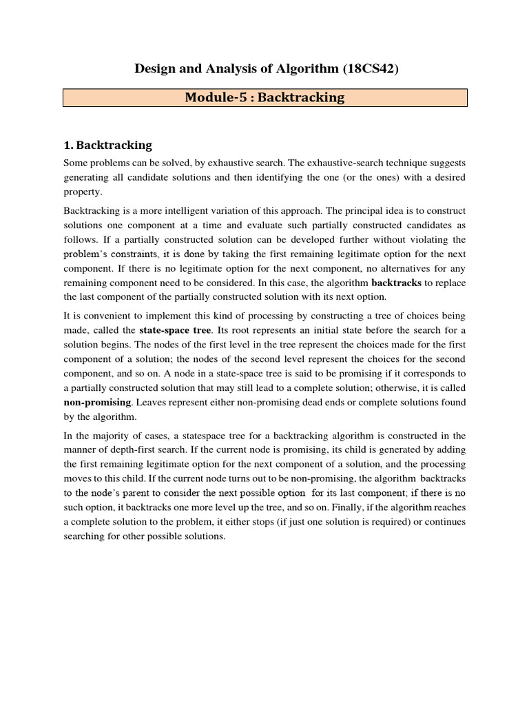 DAA Module-5 | PDF | Time Complexity | Computational Science