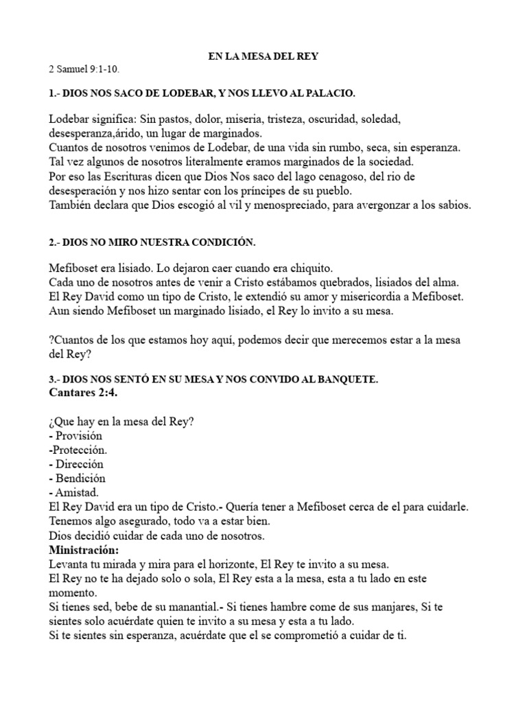 De Lodebar a la Mesa del Rey | PDF