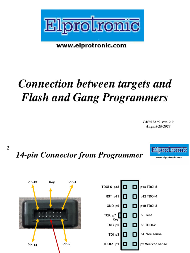 Flash and Gang Programmer Pinouts | PDF | Electrical Engineering ...