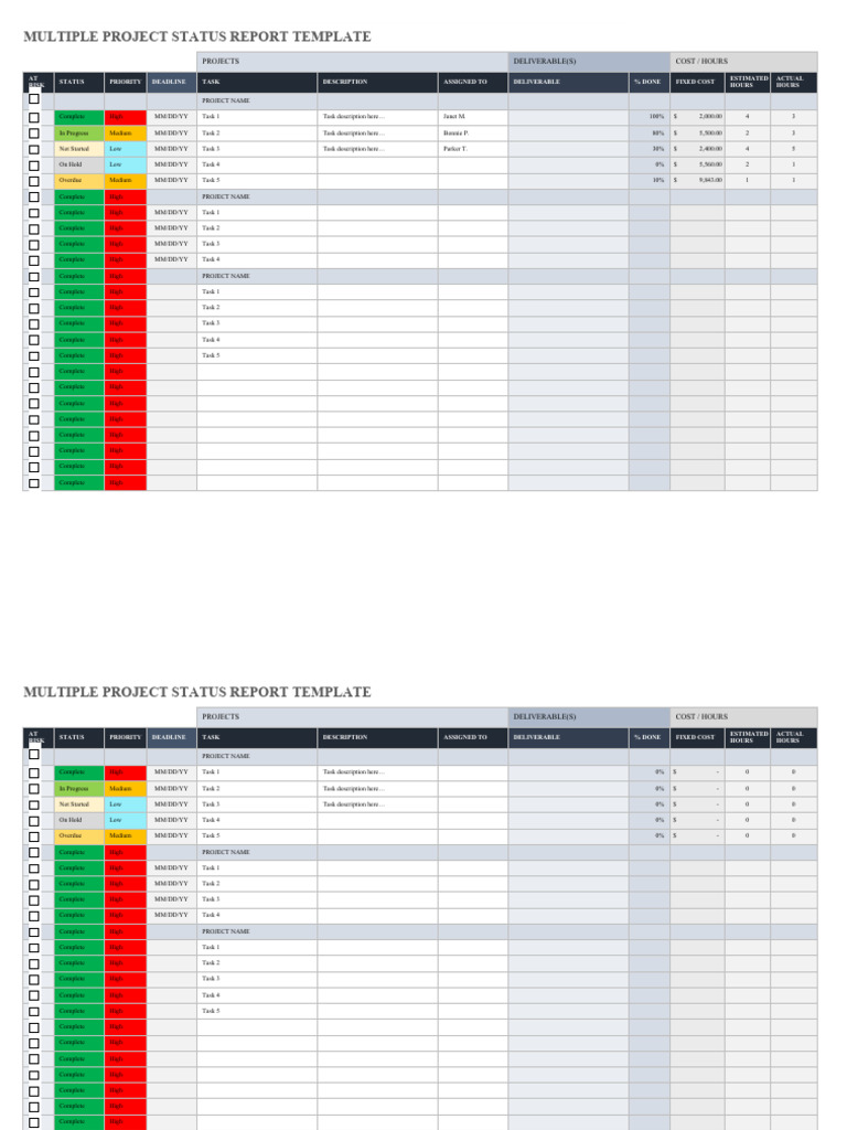 IC Multiple Project Status Report 10776 | PDF | Computing