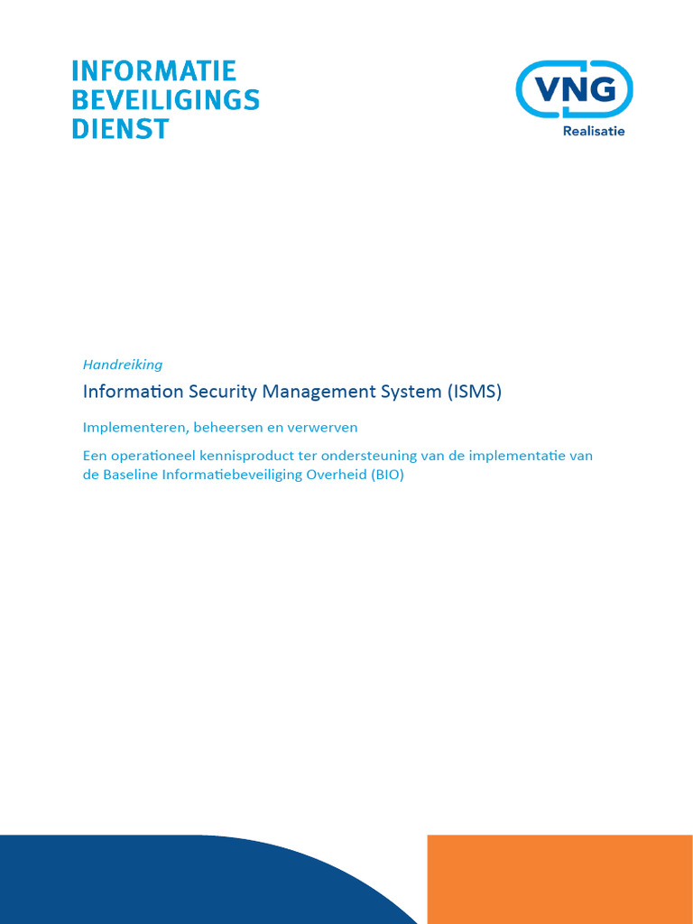 201907-Handreiking-Information-Security-Management-System-ISMS-2.31 | PDF