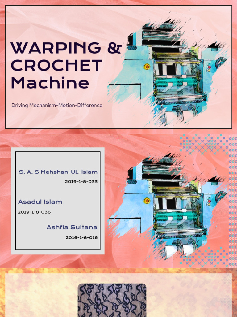 Warping & Crochet Knitting Machine | PDF
