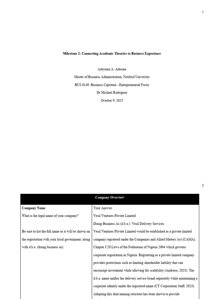 BUS 6140 Module 5 Worksheet | PDF | Corporations | Limited Liability ...