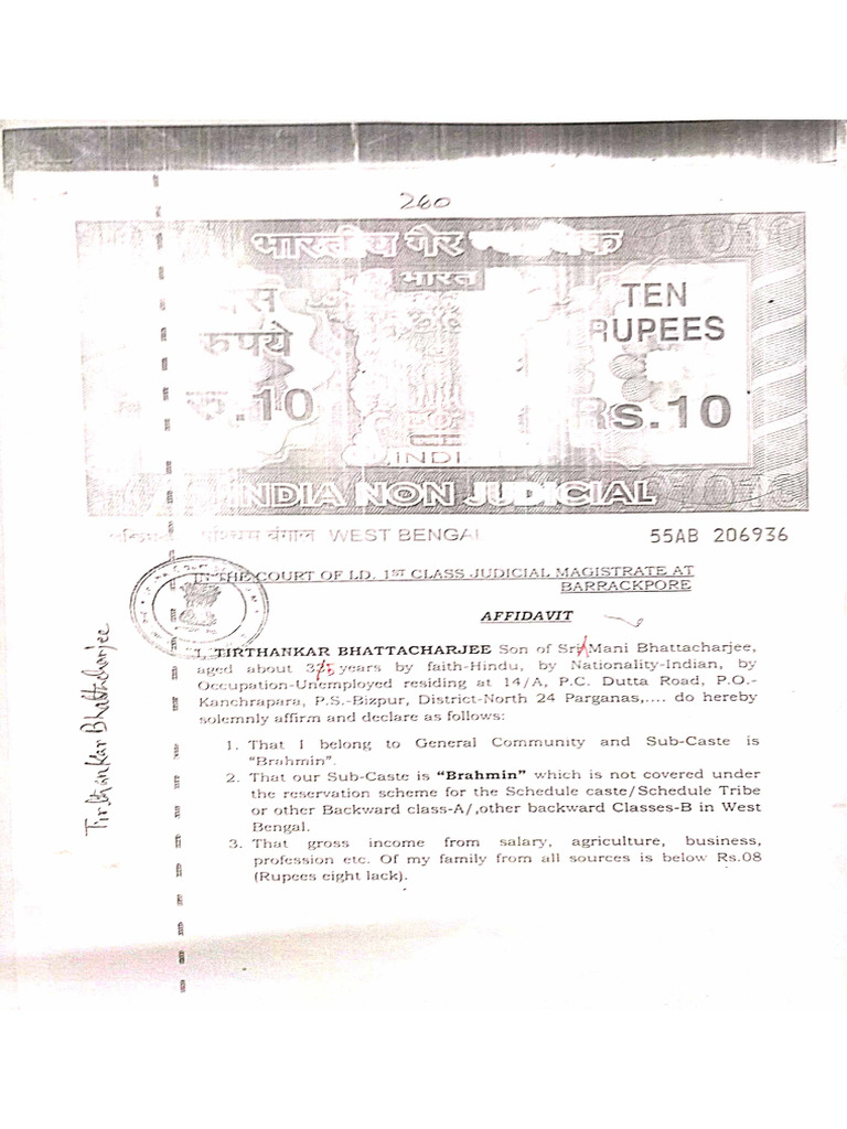 Affidavit - Judicial Magistrate | PDF