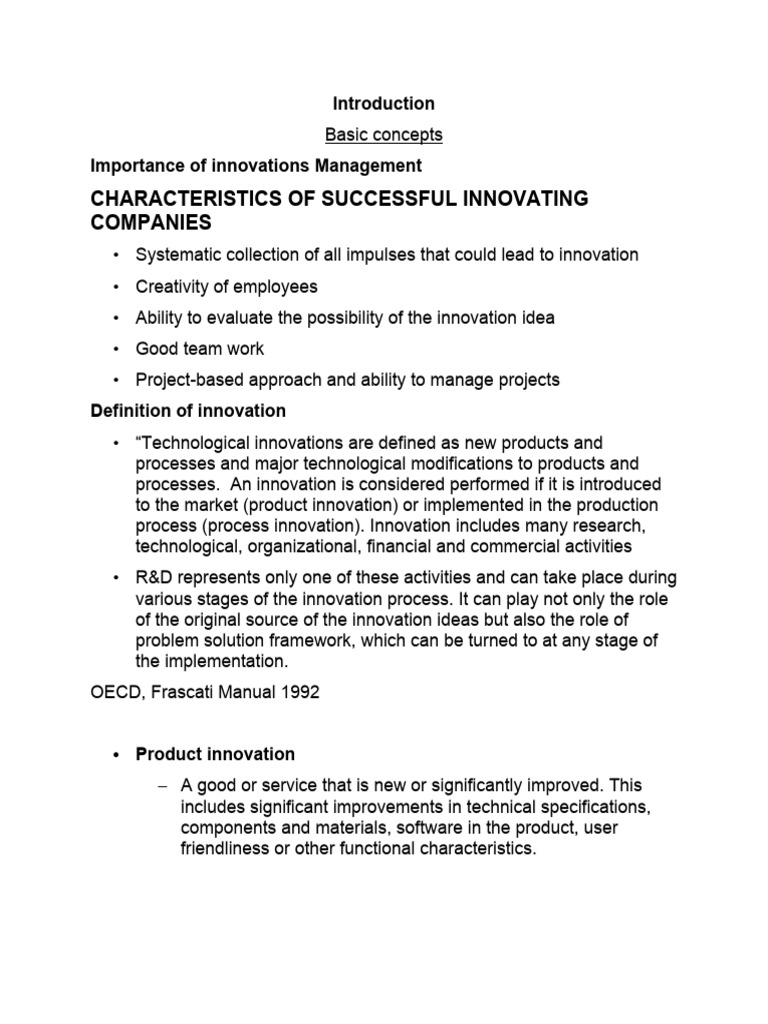 Innovation Management | PDF | Innovation | Cognition