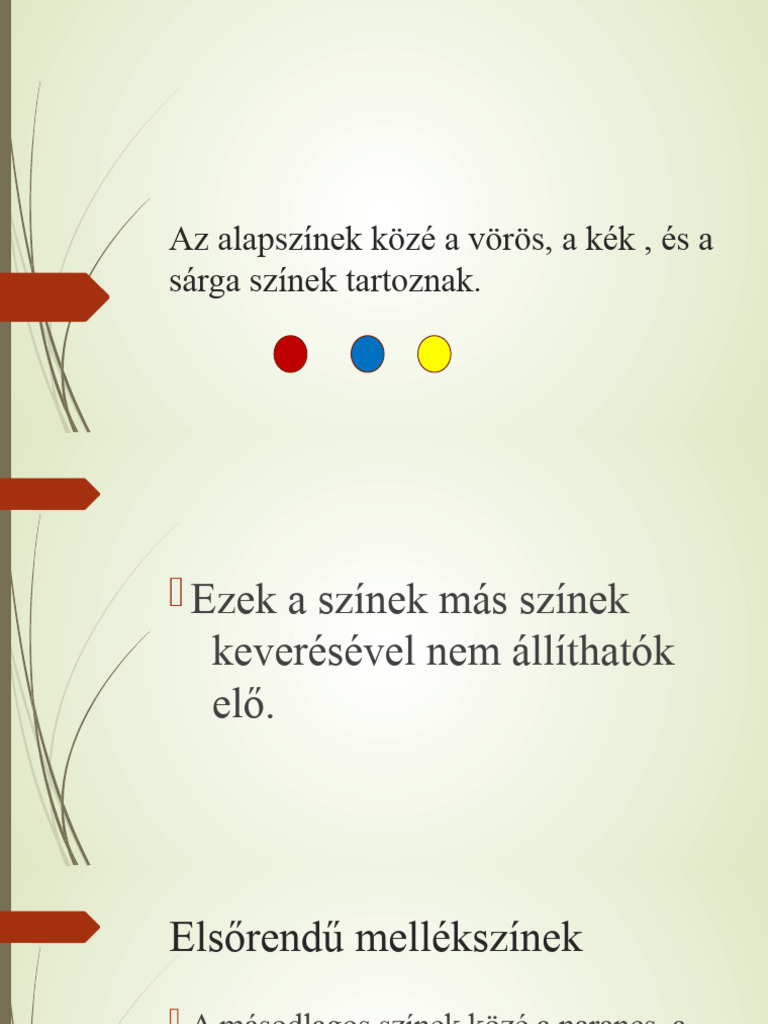 Alapszínek | PDF