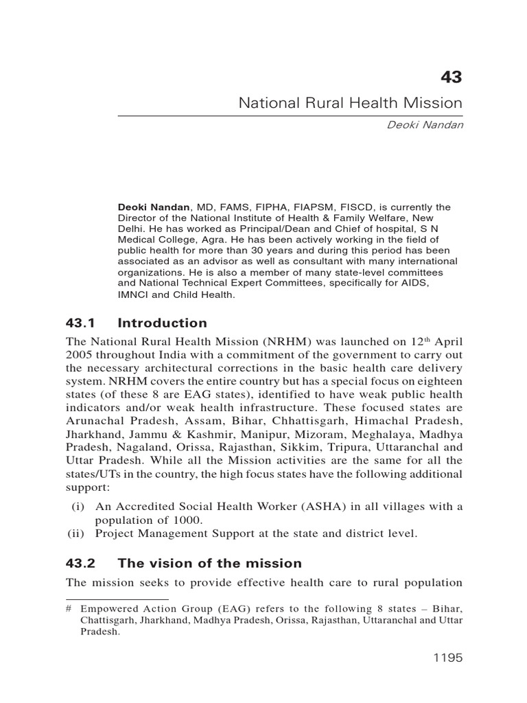 National-Rural-Health-Mission 2016 | PDF | Public Health | Public Services