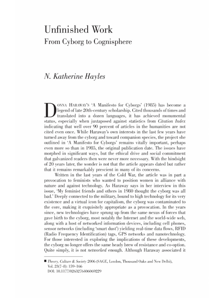 Unfinished Work - 0263276406069229 | PDF