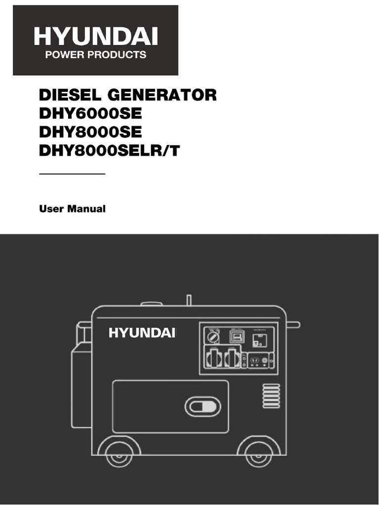 Dhy6000se Dhy8000se Dhy8000selr-T User Manual | PDF | Motor Oil | Mains ...