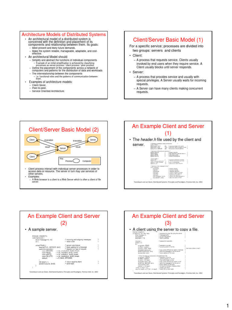 CSC - 406 - 2 - DS Architectures | PDF | Client–Server Model | Peer To Peer