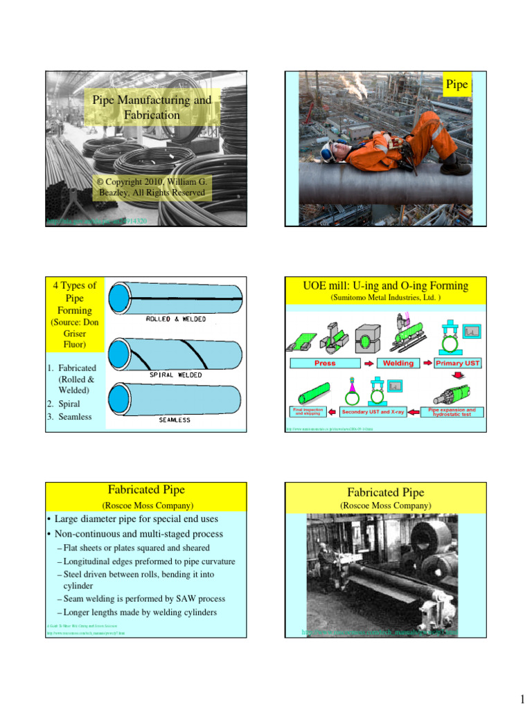 02a-Pipe Manuf Fab | PDF | Pipe (Fluid Conveyance) | Industrial Processes