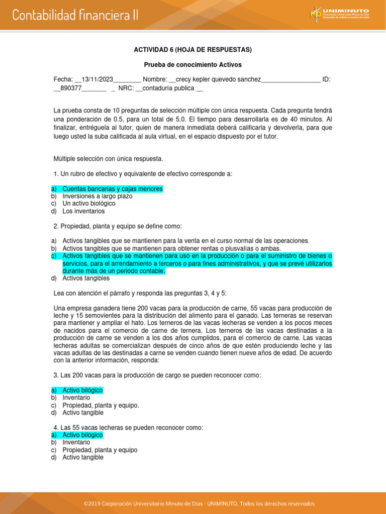 Actividad-6 Contabilidad Financiera II PARCIAL FINAL | PDF | Contabilidad | Economias