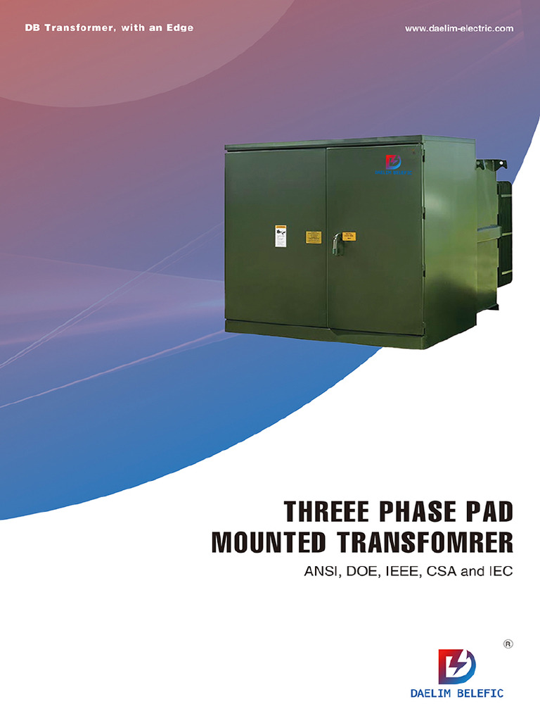 1.1 DAELIM PAD MOUNTED TRANSFORMER | PDF | Transformer | Insulator ...
