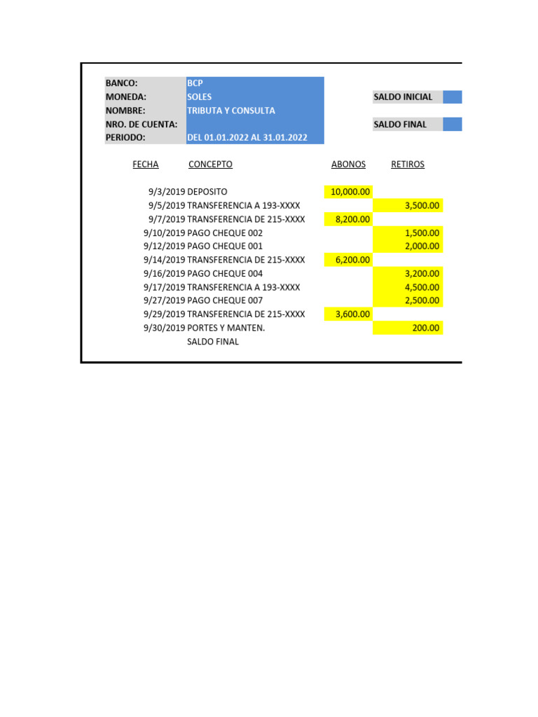 Conciliacion Bancaria | PDF | Bancario | Dinero