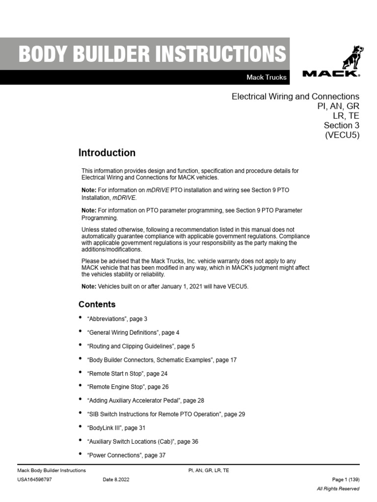 Sec 3 Vecu5 Electrical Wiring and Connections | PDF | Screw ...