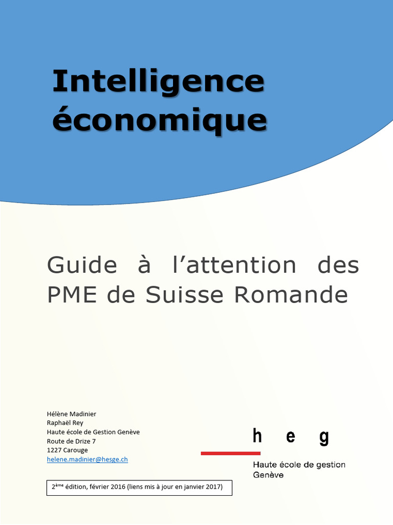 Guide d'intelligence économique pour PME | PDF | Informations | Business