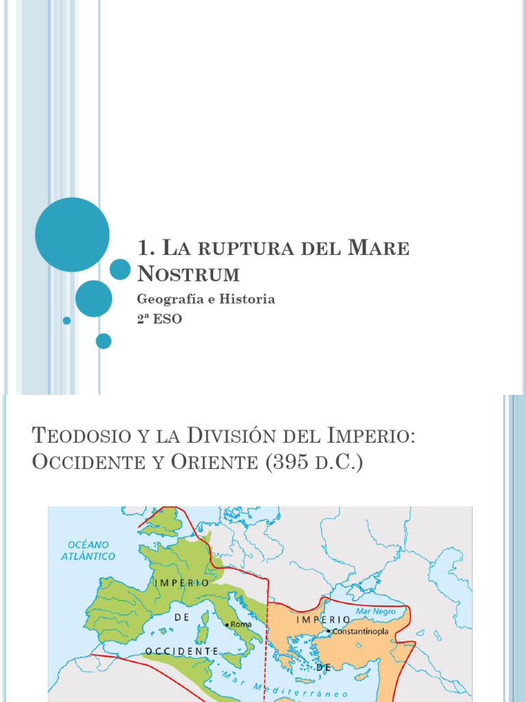 1 Ruptura Mare Nostrum | PDF | imperio Bizantino | Pueblos germánicos