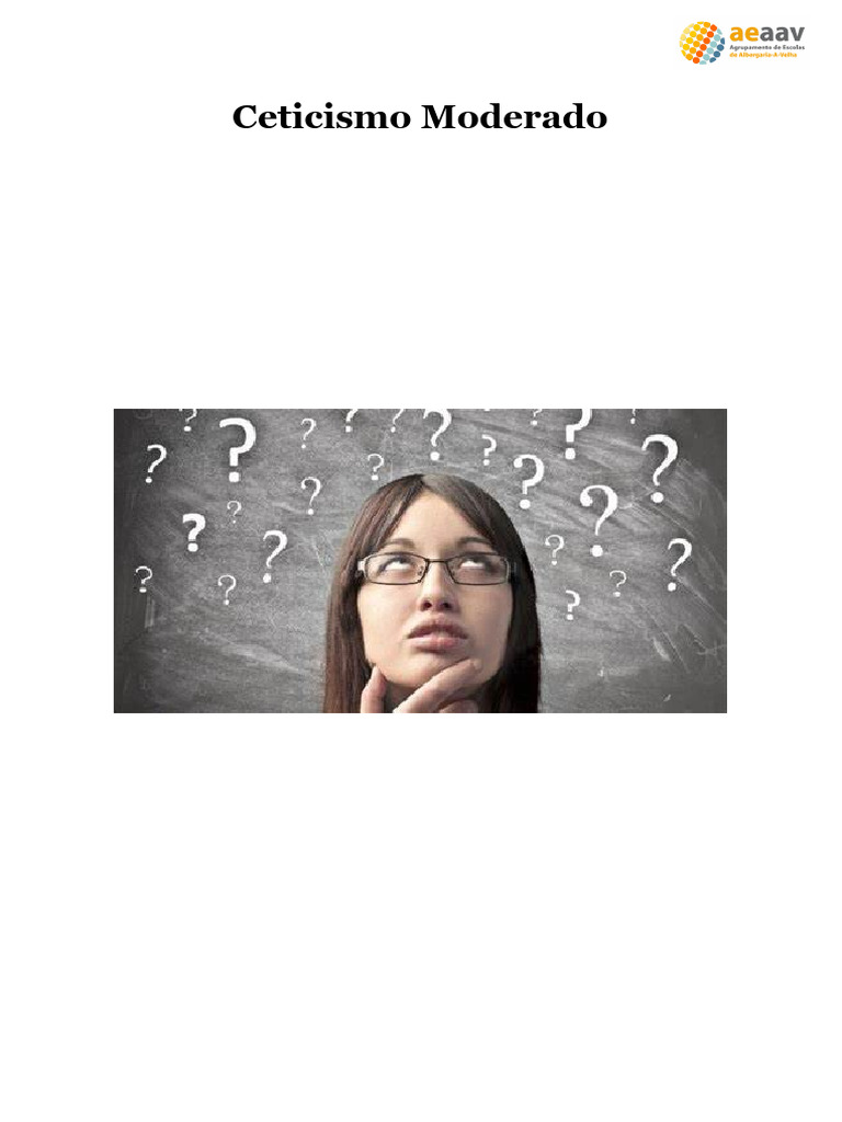 Ceticismo Moderado e David Hume | PDF | Conhecimento | David Hume