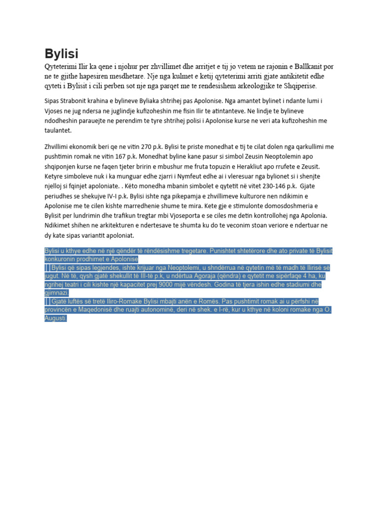 Bylisi | PDF