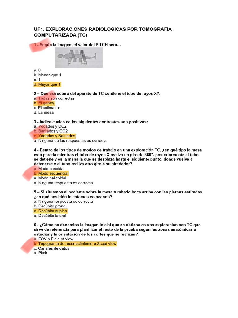 Exámenes de Tomografía y Ecografía Ilerna | PDF | Ultrasonido médico ...