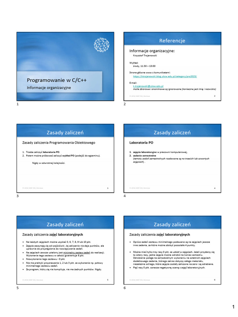 Referencje: Programowanie W C/C++ | PDF