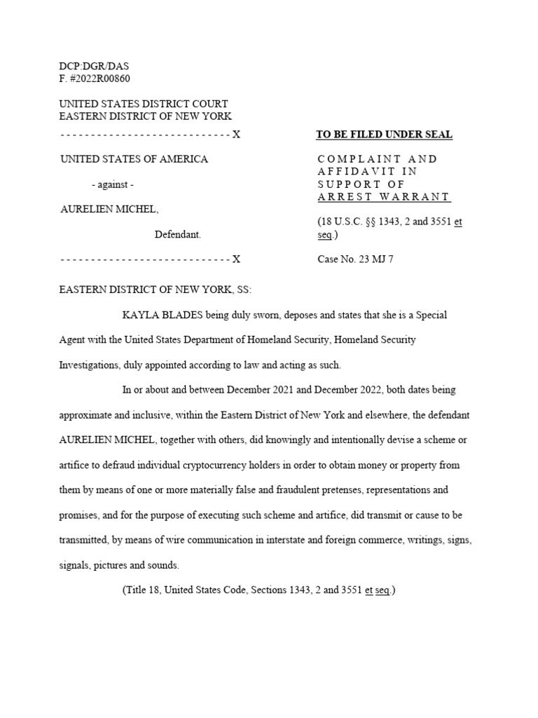 NFT Developer Charged in Multi-Million Dollar International Fraud Scheme | PDF | Cryptocurrency ...