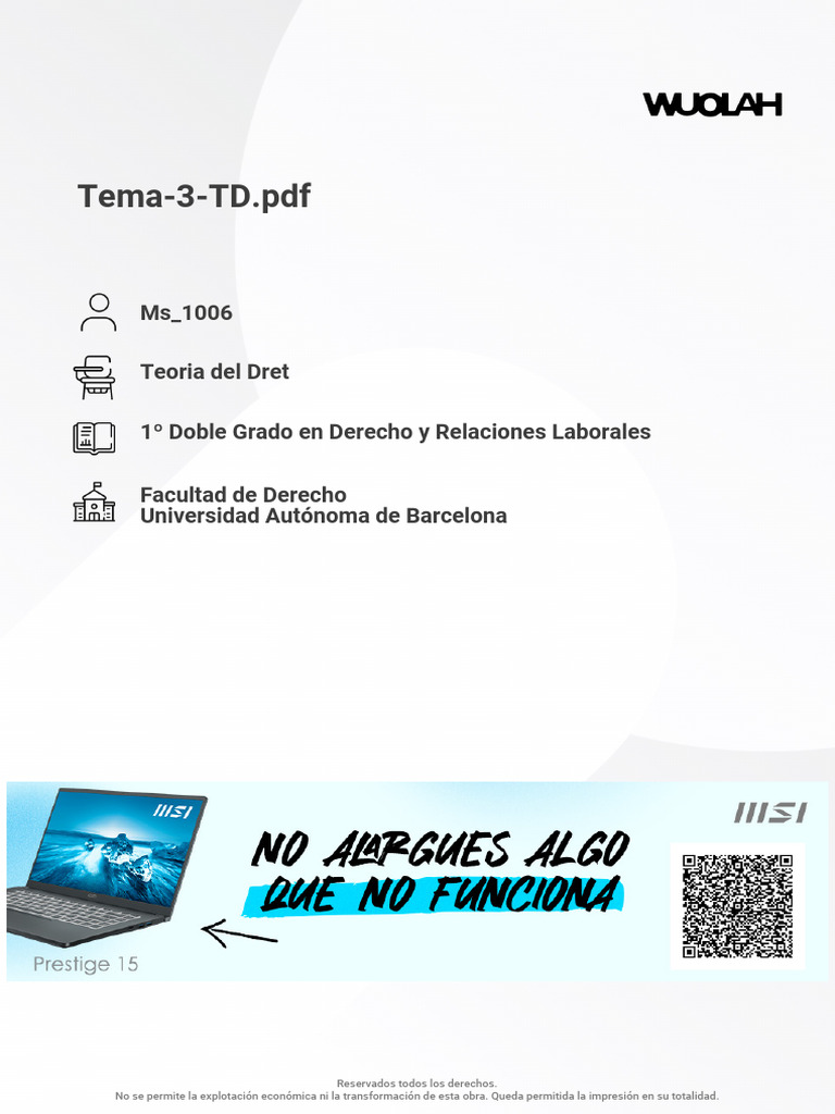 Wuolah Free Tema 3 TD | PDF | Moralidad | Estado (política)