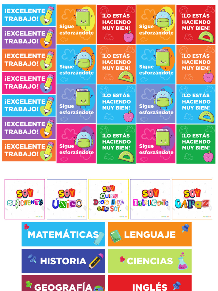 Stickers Maestro Alumnos | PDF