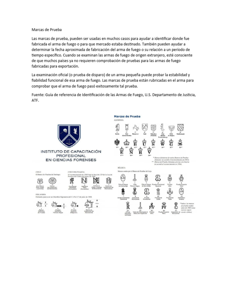 Marcas de Prueba | PDF