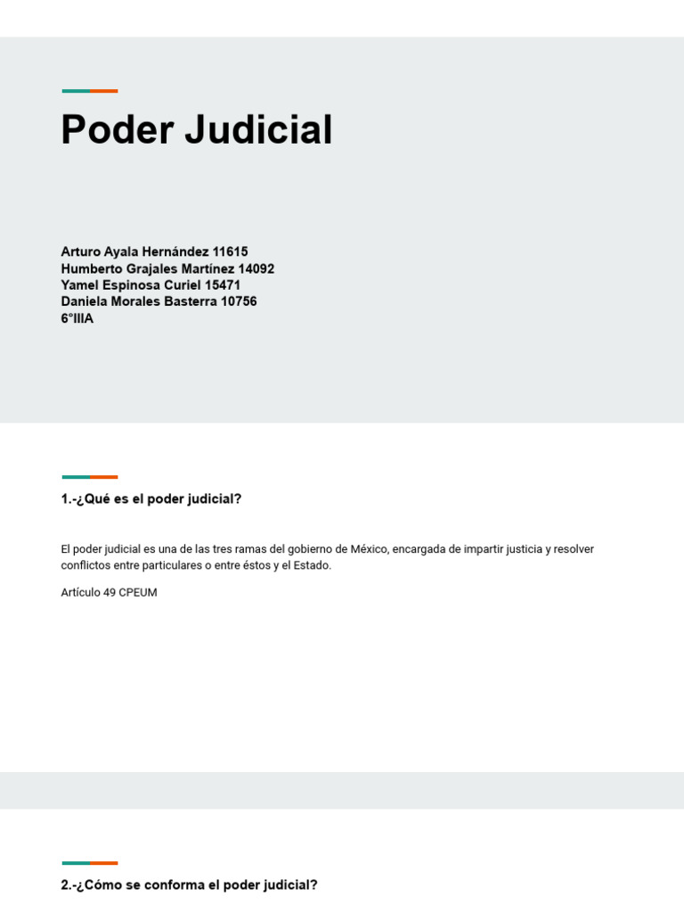 Poder Judicial | PDF