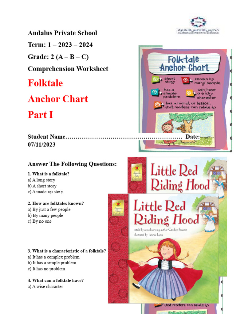 Folktale Anchor Chart Part I | PDF