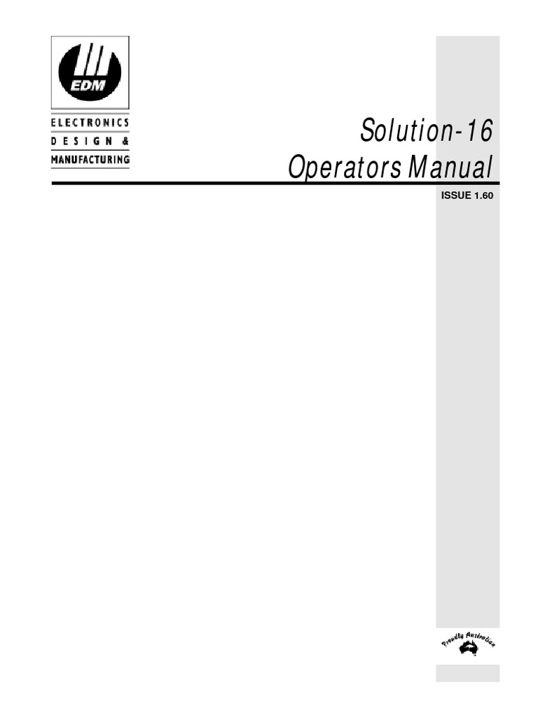 Bosch EDM Solution 16 User Manual | PDF | Telephone | Trademark