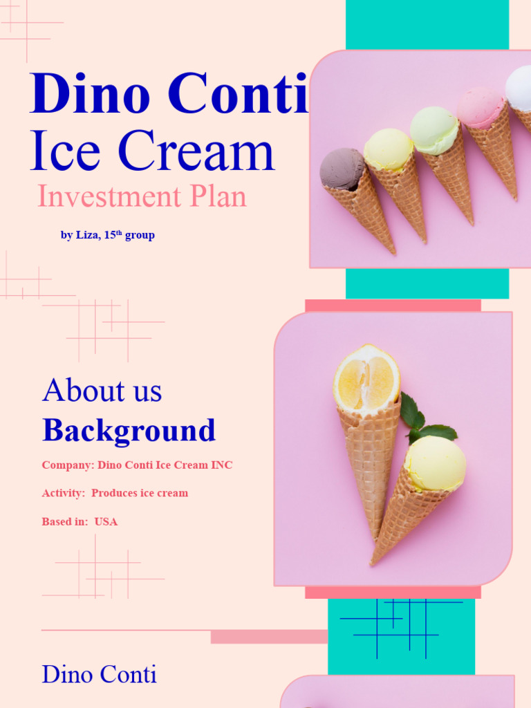 Dino Conti Ice Cream Investment Plan | PDF | Business
