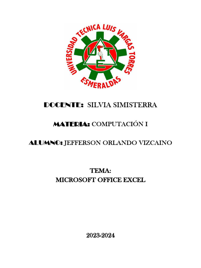 Guía Básica de Excel para Estudiantes | PDF | Microsoft Office ...