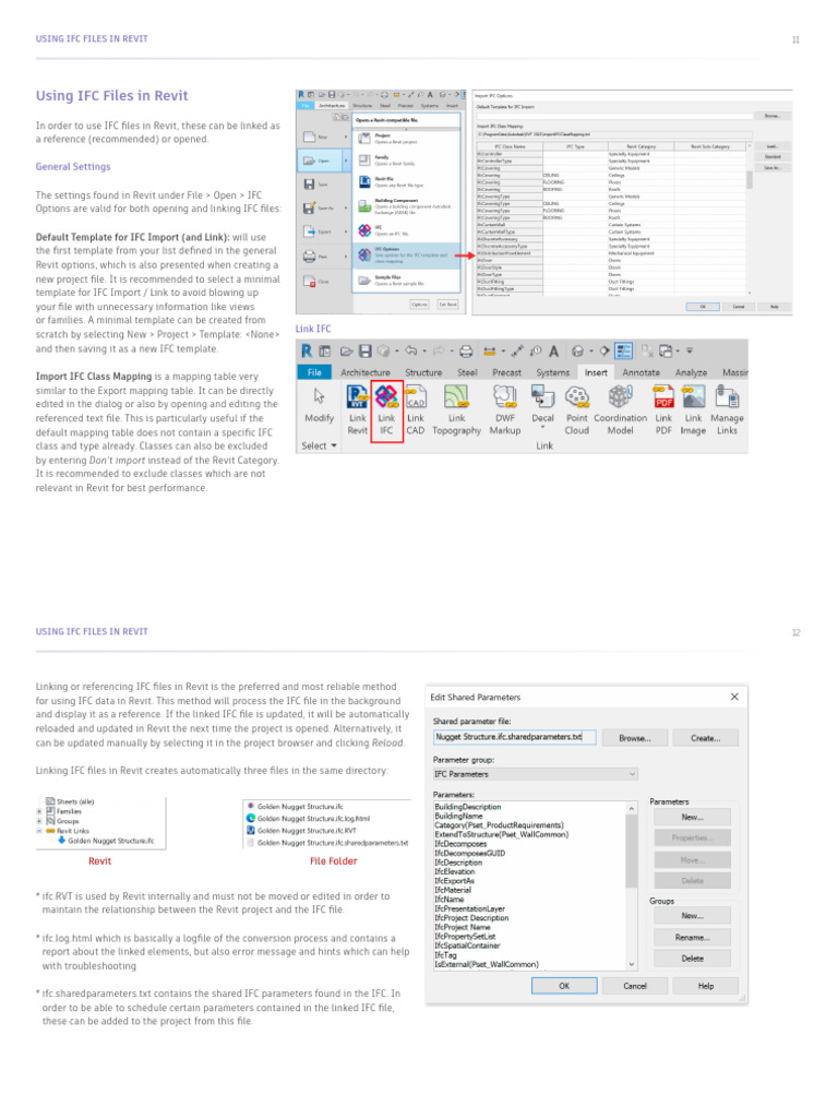 Using IFC Files in Revit Guide | PDF | Computer File | Autodesk Revit