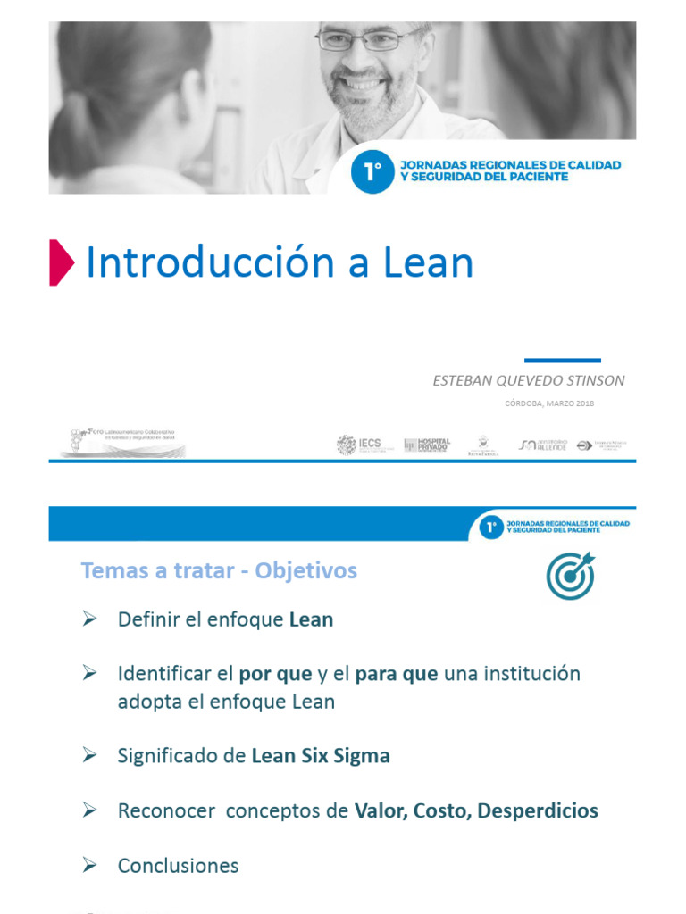 Lean en Salud - Esteban Quevedo Stinson | PDF | Lean Manufacturing | Six Sigma