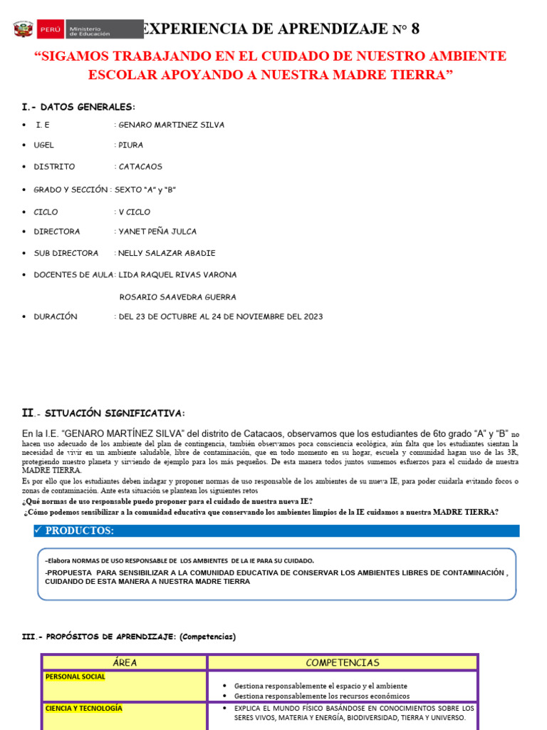 Eda Final Noviembre Culminada | PDF | Aprendizaje | Evaluación