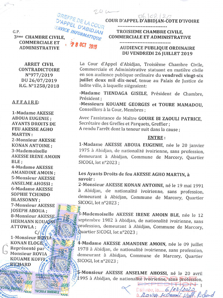 Arret Article 115 Succession | PDF