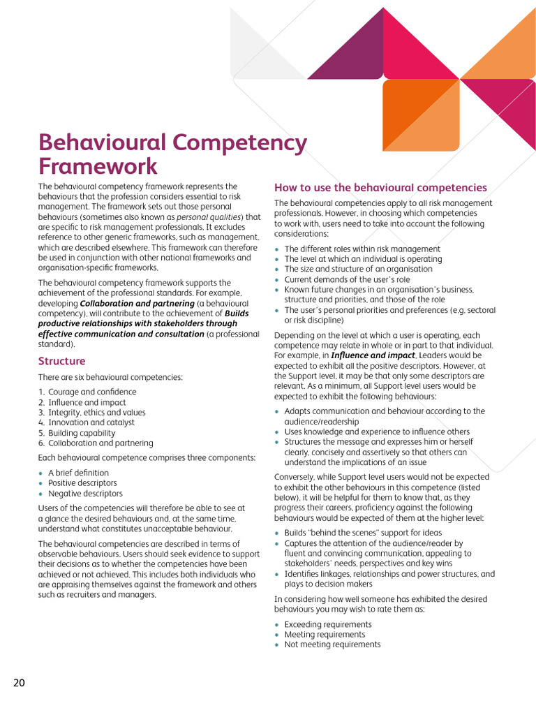 Behavioural Competency Framework: How To Use The Behavioural ...