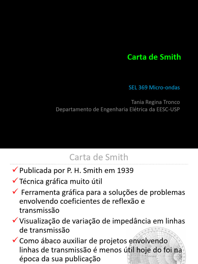 Carta de Smith | Download grátis PDF | Eletricidade | Eletromagnetismo