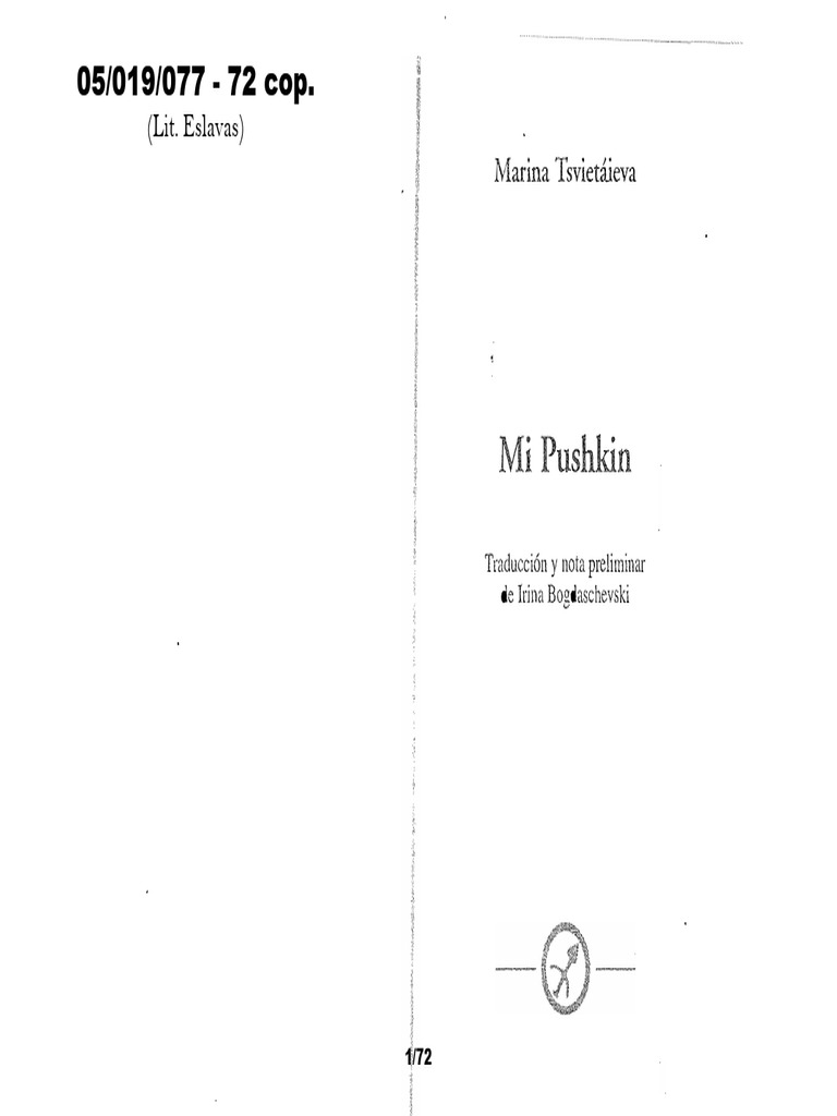 Tsvietaieva - Mi Pushkin | PDF | Arte