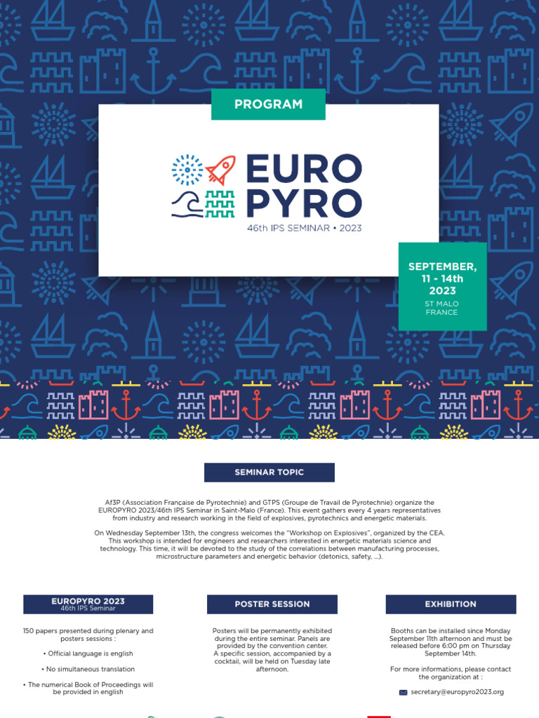 Synthetic Program Europyro 2023 | PDF | Rocket Propellant | Combustion