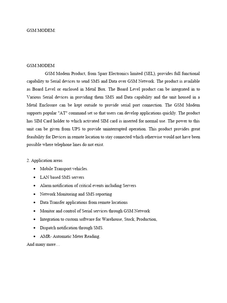 GSM | PDF | General Packet Radio Service | Modem